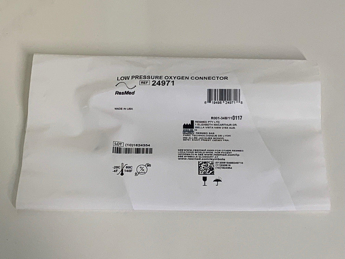 NEW ResMed Low Pressure Oxygen Connector 24971
